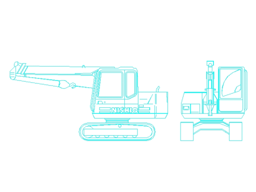 Kran in AutoCAD | Kostenlos CAD herunterladen (13.86 KB) | Bibliocad