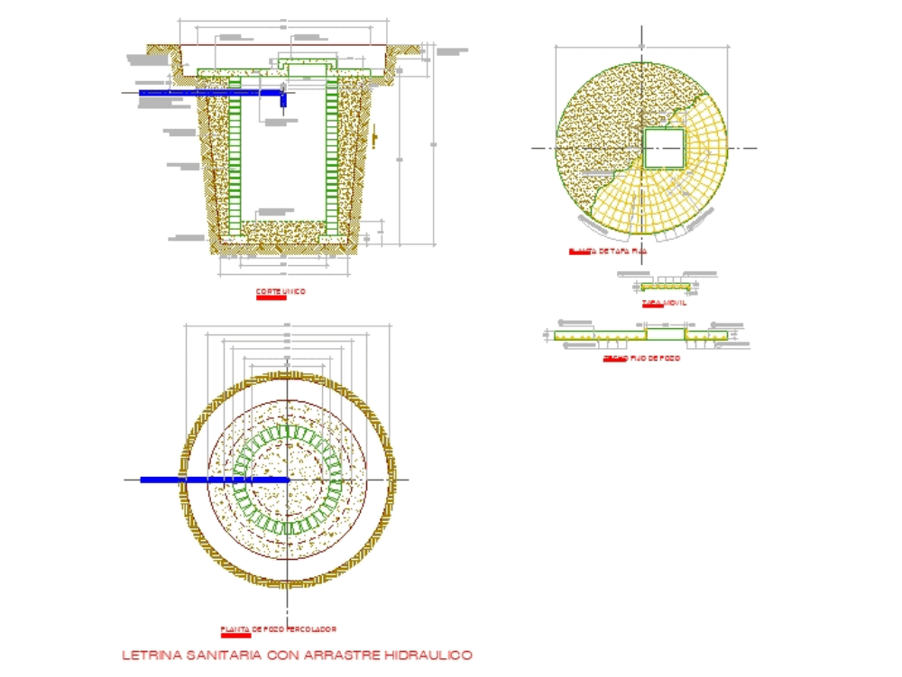 Percolador anaerobico en AutoCAD | Descargar CAD (164.47 KB) | Bibliocad