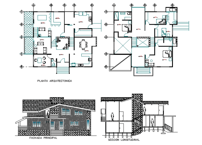 Cabin in AutoCAD | CAD download (87.02 KB) | Bibliocad