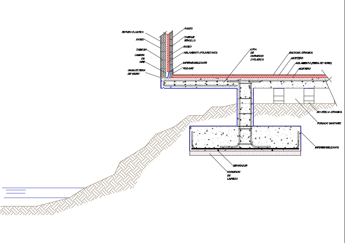 Cimentación de voladizo en AutoCAD | Descargar CAD (51.5 KB) | Bibliocad
