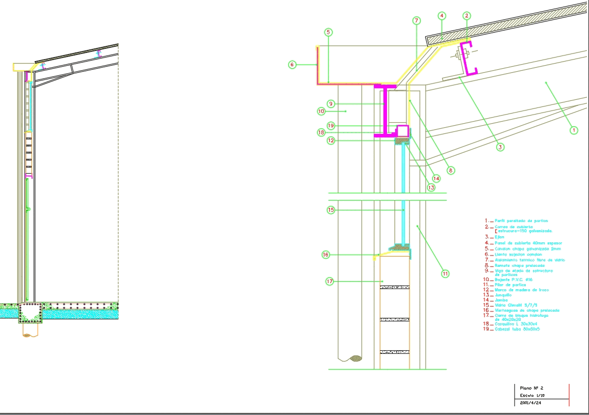 Paramento vertical de pabellón industrial (171.32 KB) | Bibliocad