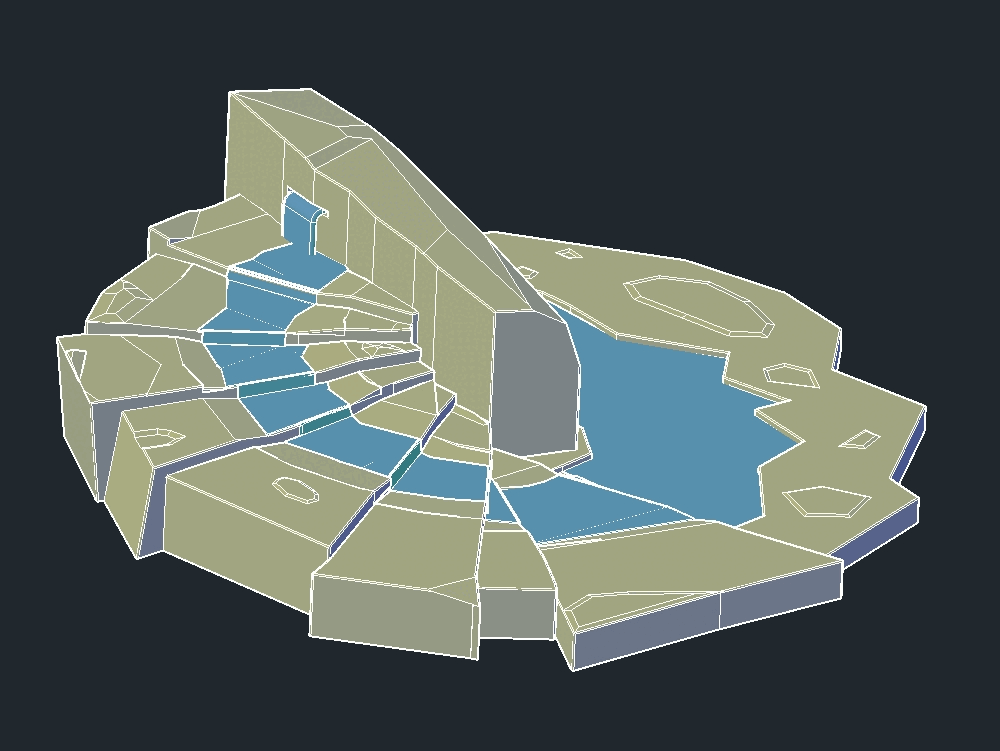 Fuente 3d en AutoCAD | Descargar CAD (326.7 KB) | Bibliocad