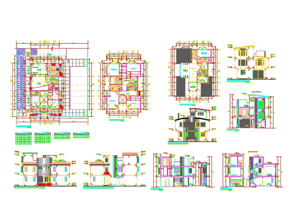 Maison unifamiliale dans AutoCAD | Téléchargement CAD (292.42 KB) | Bibliocad