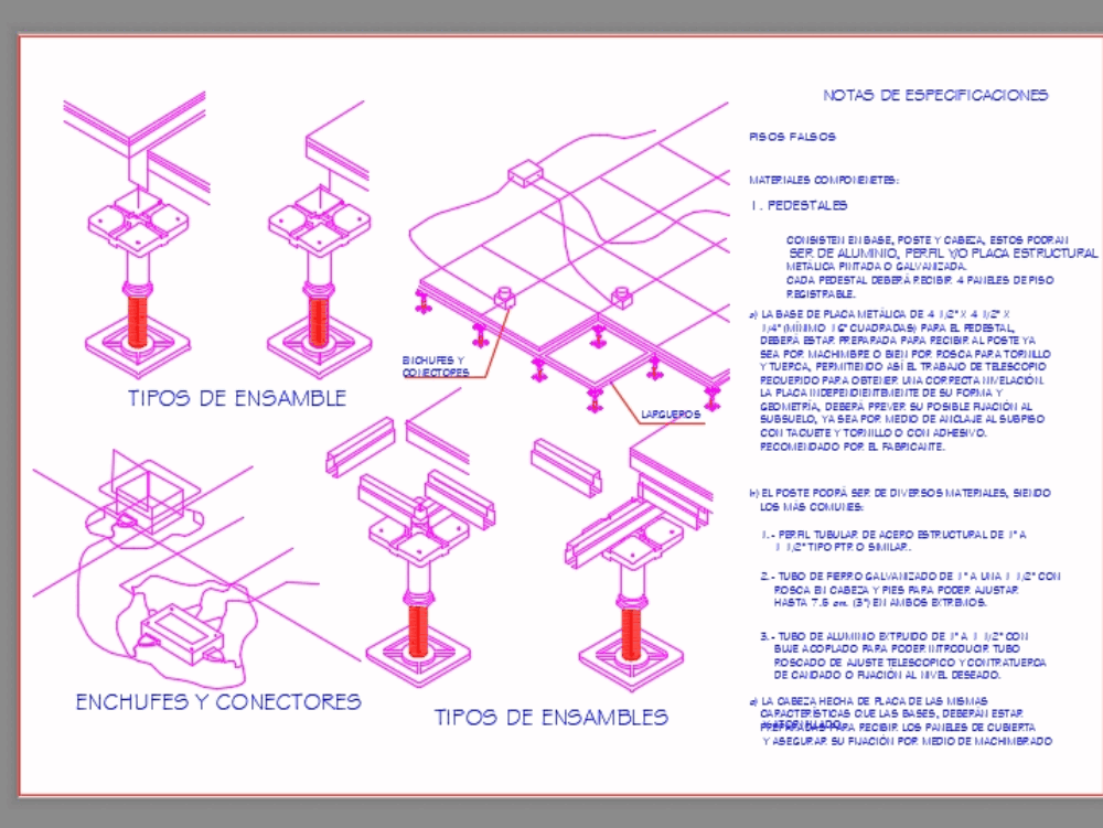 Piso Flotante En Autocad Descargar Cad 7218 Kb Bibliocad