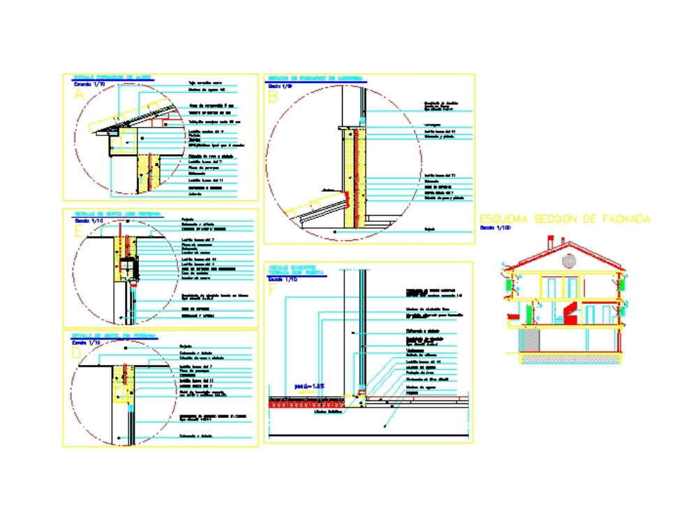 Detalles de dintel - ventanas y formacion de aleros (354.28 KB) | Bibliocad
