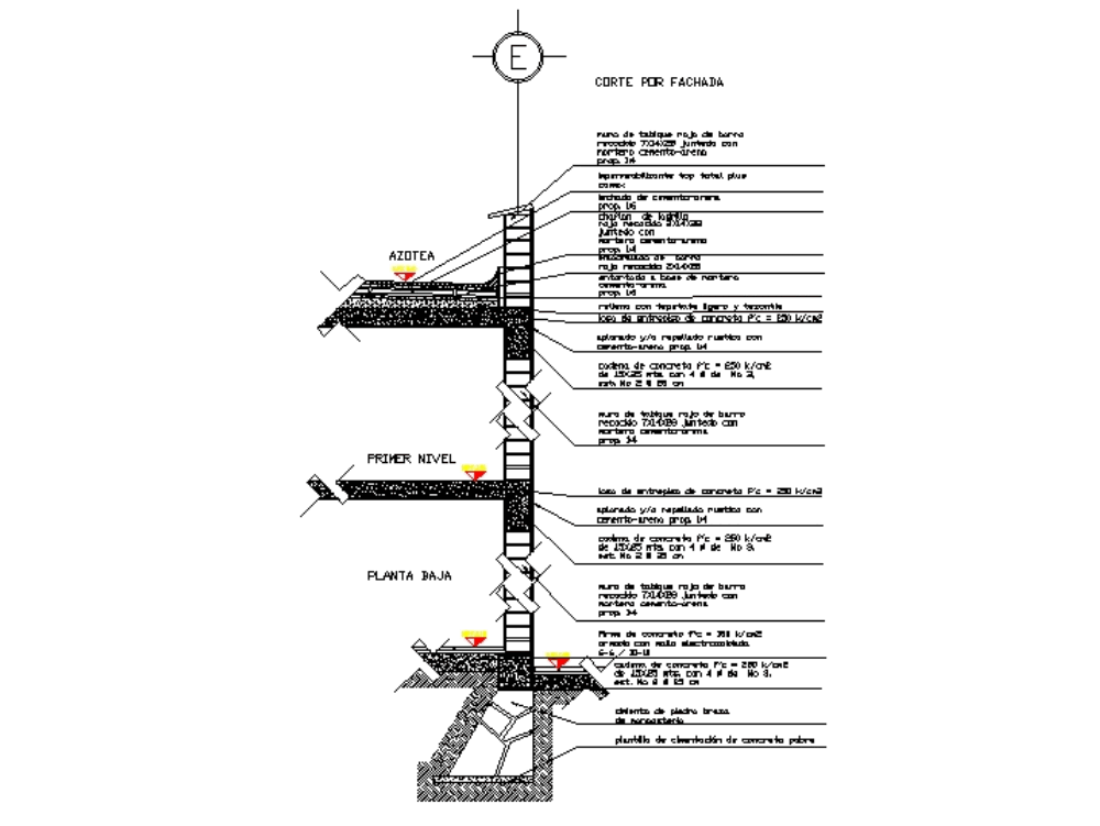 Corte por fachada en AutoCAD | Descargar CAD (593.42 KB) | Bibliocad