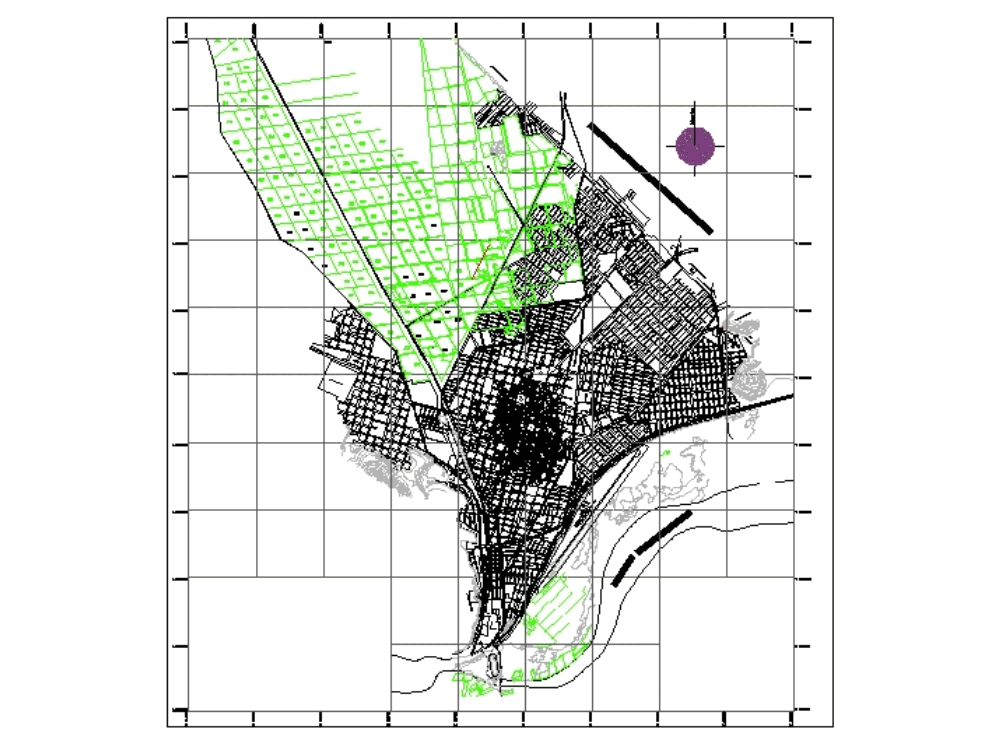 Plano de cd.lerdo;dgo en AutoCAD | Descargar CAD gratis (1.44 MB ...