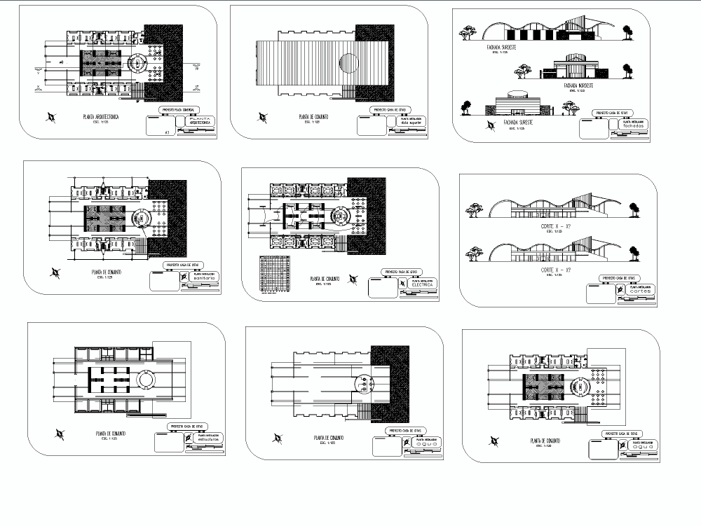 Plaza Comercial En Autocad Descargar Cad 3 68 Mb Bibliocad