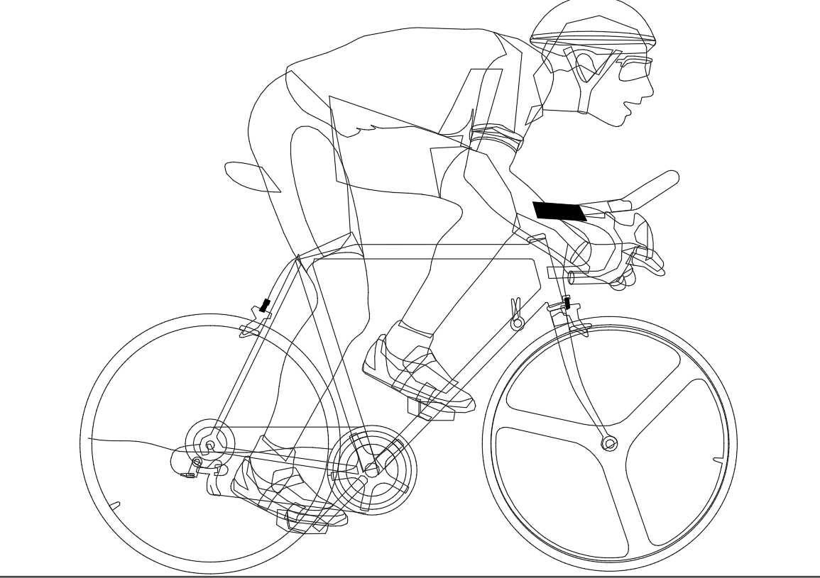 Cyclist in AutoCAD | CAD download (44.18 KB) | Bibliocad
