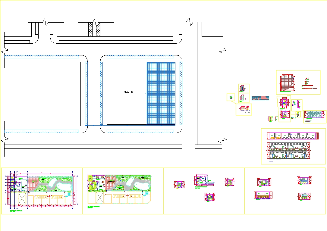 Quincho for parties in AutoCAD | CAD download (1.25 MB) | Bibliocad