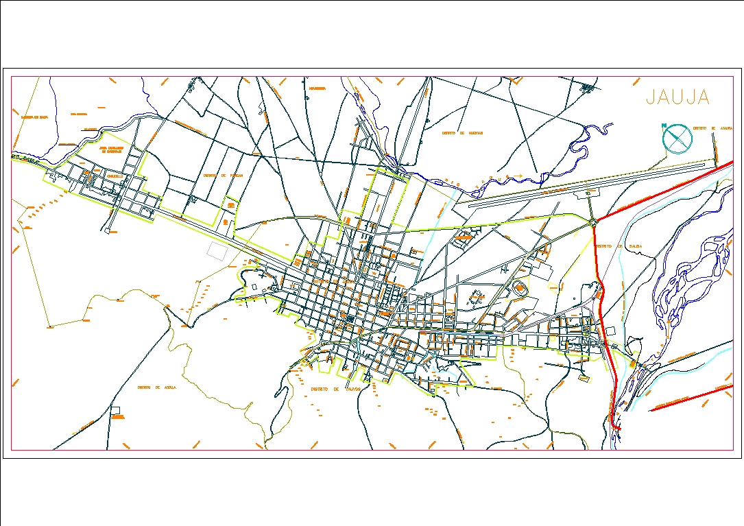 Jauja primera capital del peru en AutoCAD | CAD (386.99 KB) | Bibliocad