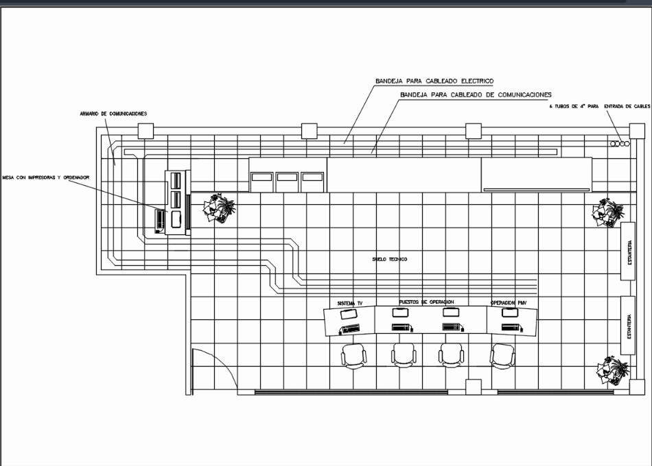 Centro de control tipo en AutoCAD | Descargar CAD (48.06 KB) | Bibliocad