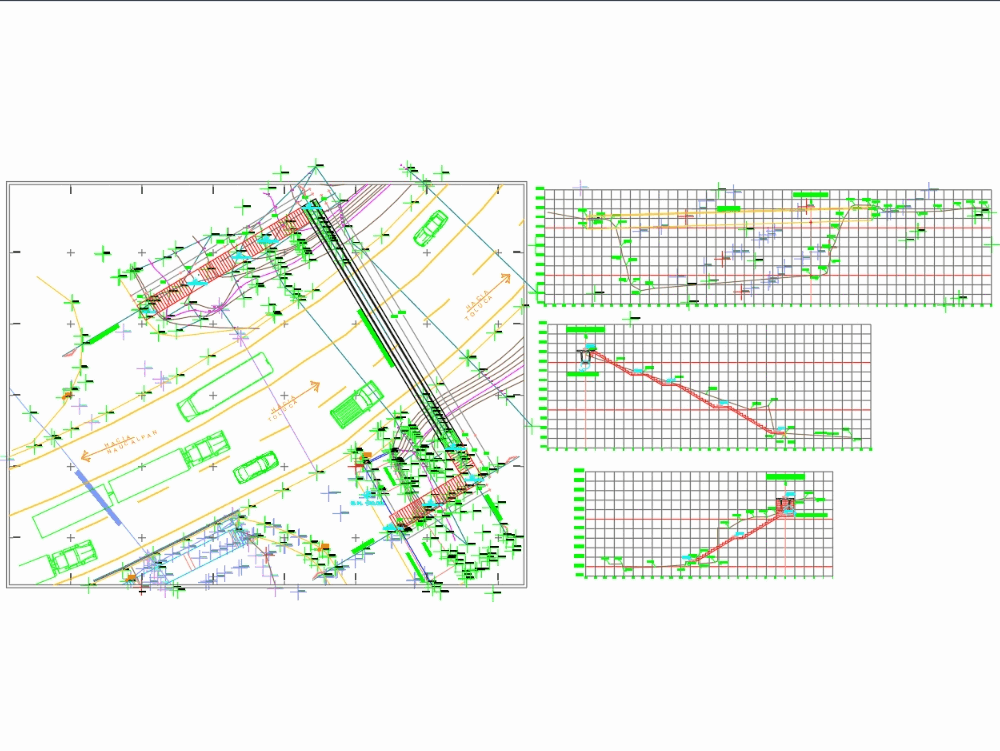 Pedestrian bridge in AutoCAD | CAD download (290.01 KB) | Bibliocad