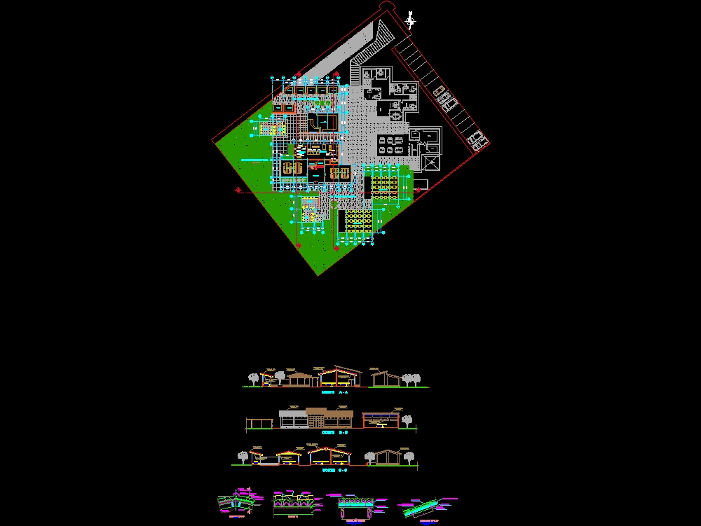 cultural-center-in-autocad-cad-download-1-34-mb-bibliocad