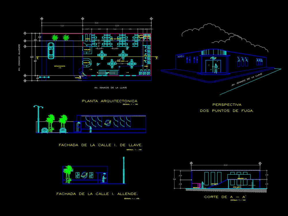 Cafe internet - ciberbar en AutoCAD | Descargar CAD gratis (331.55 KB ...