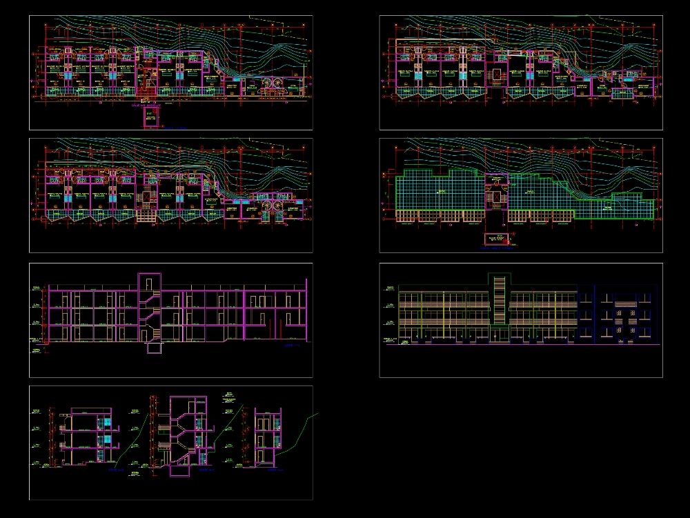 Departamentos cerro colorado em AutoCAD | CAD (444.34 KB) | Bibliocad