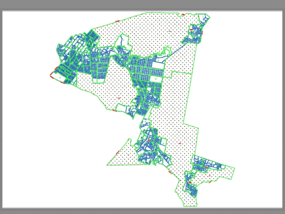 Plano delegacional tlahuac en AutoCAD | CAD (308.31 KB) | Bibliocad