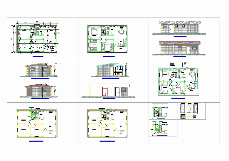 Maison unifamiliale dans AutoCAD | Téléchargement CAD gratuit (233.99 KB) | Bibliocad