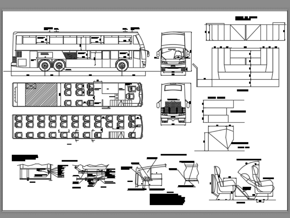 Autobus Mercedes Benz En Autocad Descargar Cad Gratis 499 24 Kb