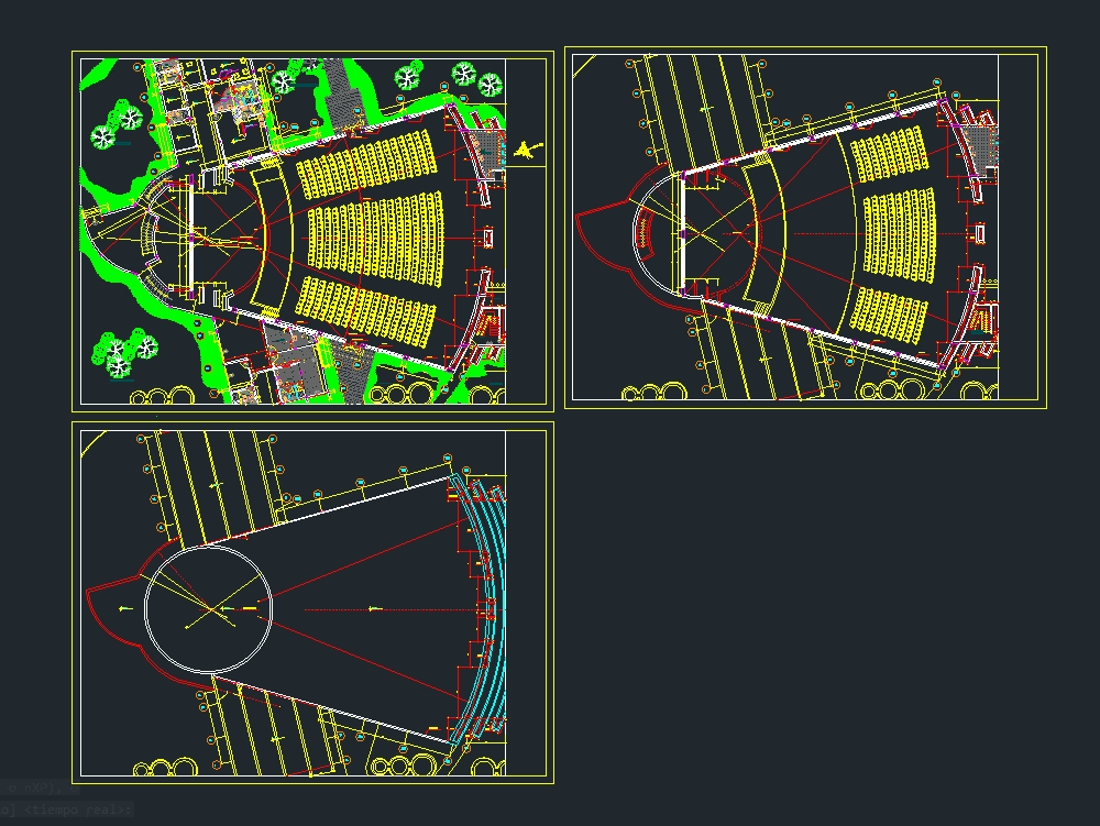 Auditorio en AutoCAD | Descargar CAD (633.33 KB) | Bibliocad
