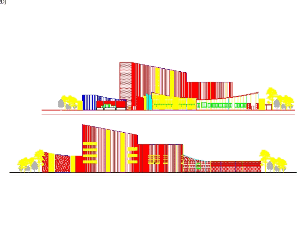 Convention center in AutoCAD | CAD download (5.43 MB) | Bibliocad