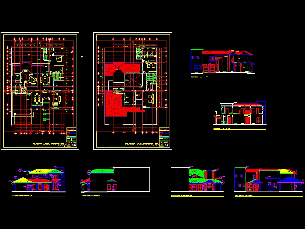 Lieu d'habitation dans AutoCAD | Téléchargement CAD gratuit (591.25 KB) | Bibliocad