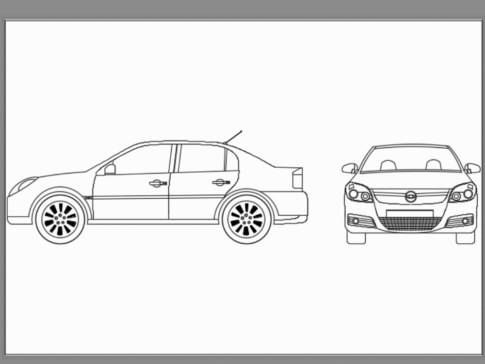 Astra-automovil bloque en AutoCAD | Descargar CAD gratis (32.85 KB ...