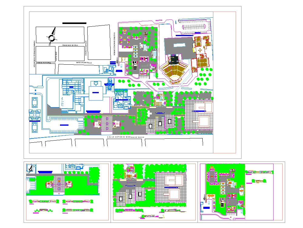 Museum in AutoCAD | CAD download (2.33 MB) | Bibliocad