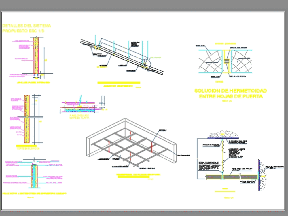 Concealed Grid Ceiling In AutoCAD CAD Download 120 08 KB Bibliocad