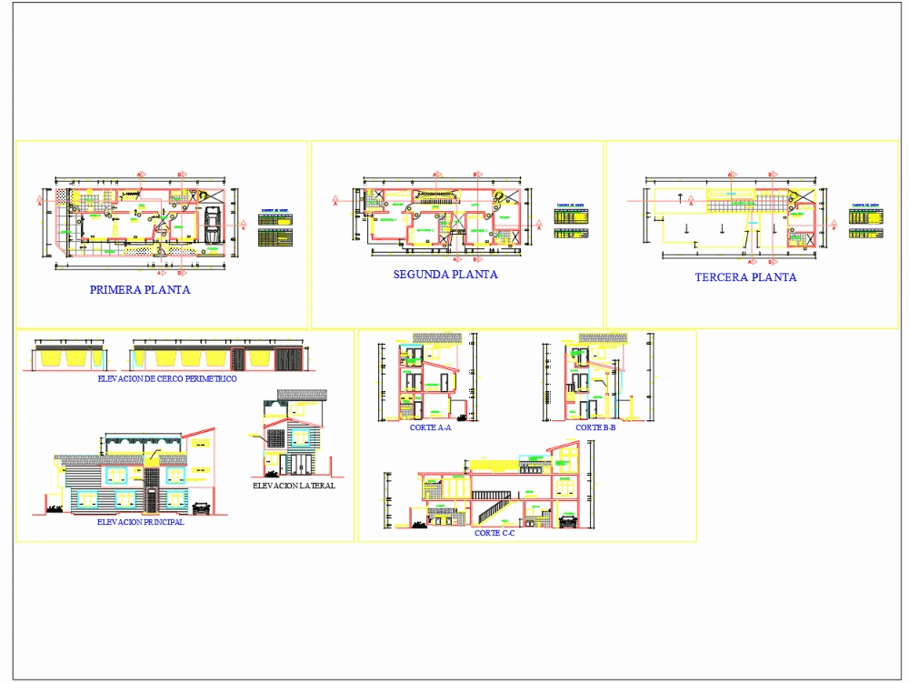 Lieu d'habitation dans AutoCAD | Téléchargement CAD (257.43 KB) | Bibliocad