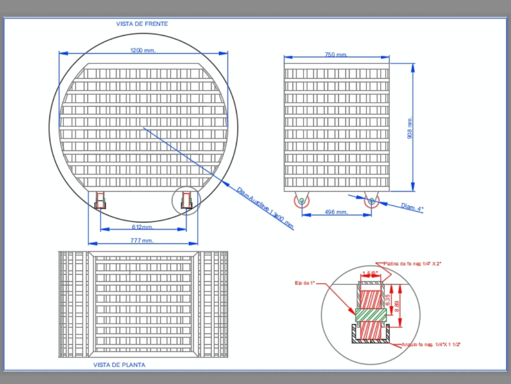 Carros autoclaves en AutoCAD | Descargar CAD (36.96 KB) | Bibliocad