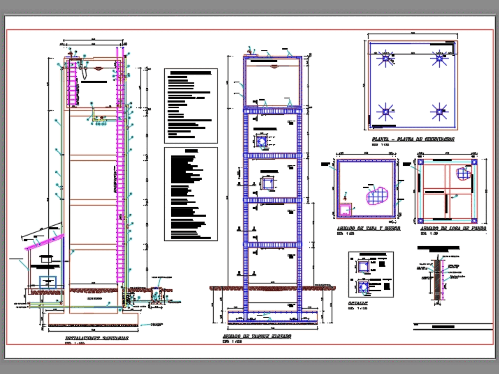 Tanque elevado en AutoCAD | Descargar CAD (238.9 KB) | Bibliocad