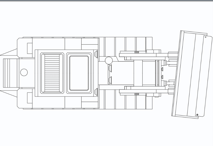 Machinery - machine to dig in AutoCAD | CAD (63.51 KB) | Bibliocad
