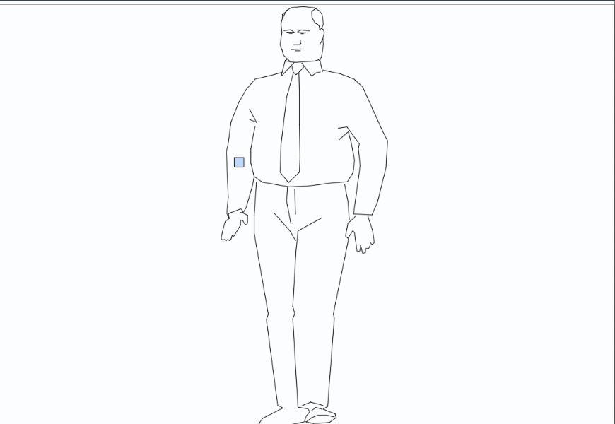 Man in AutoCAD | Download CAD free (7.13 KB) | Bibliocad