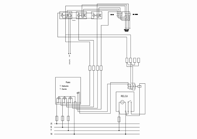 Compteur triphasé à double taux dans AutoCAD | CAD (267.92 KB) | Bibliocad