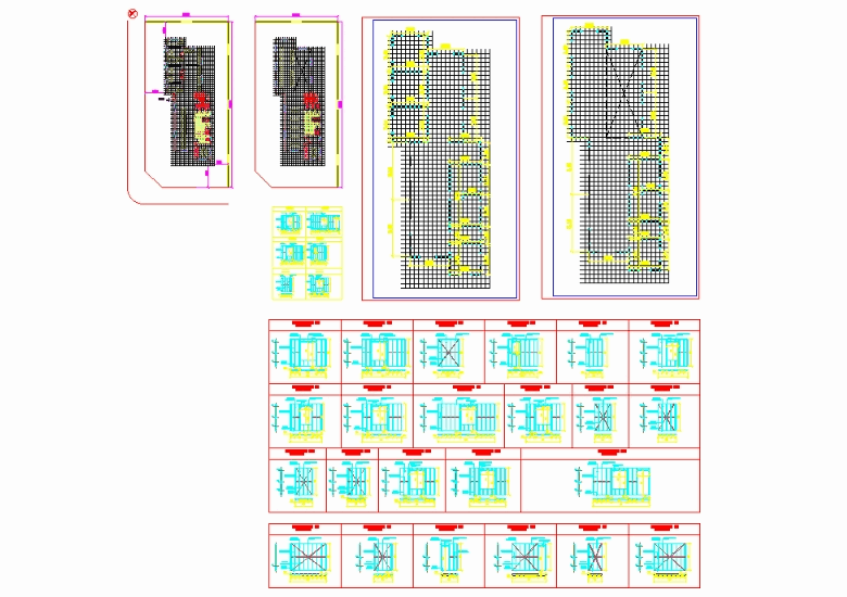 Metal profiles panels in AutoCAD | CAD download (1.4 MB) | Bibliocad