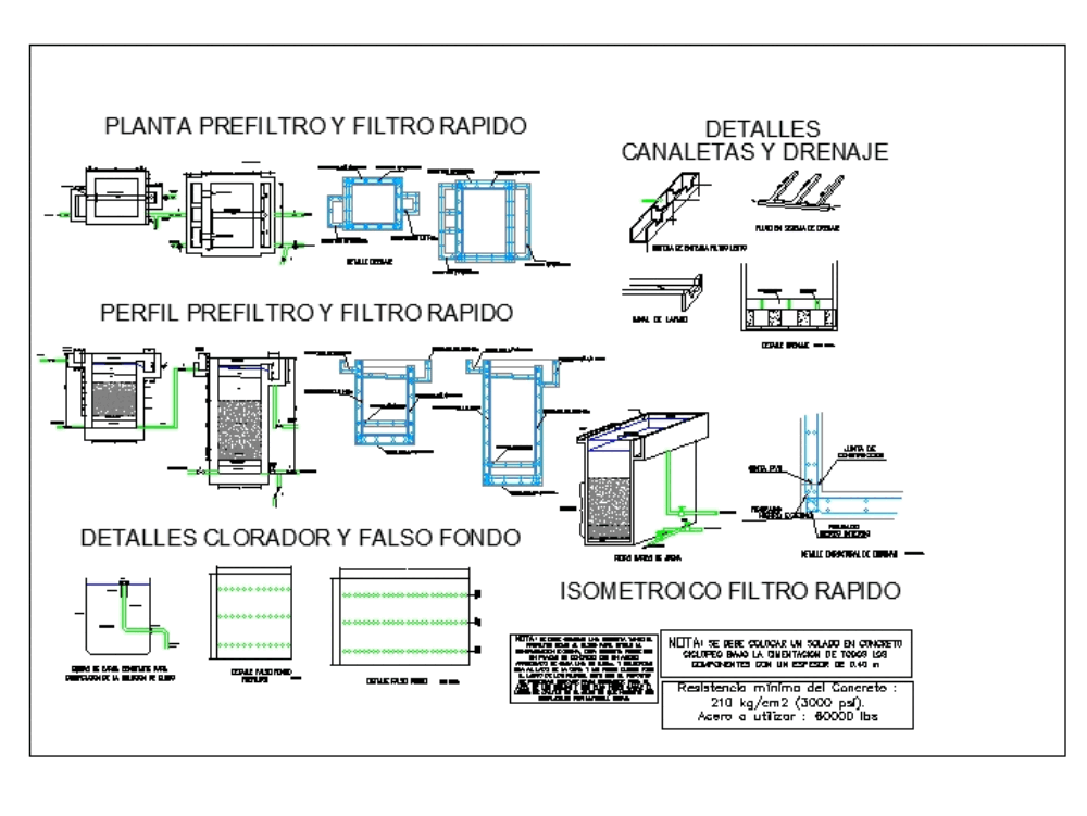Planta tratamiento agua en AutoCAD | Descargar CAD (221.13 KB) | Bibliocad