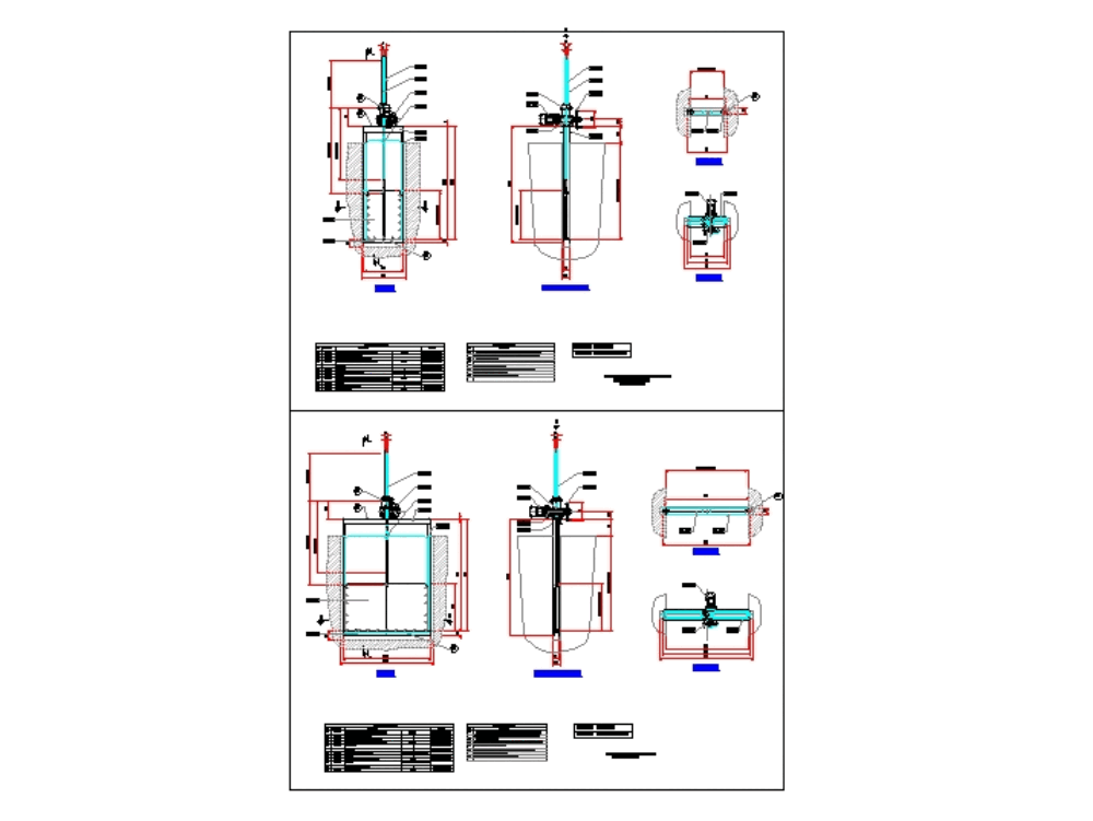 Floodgate details in AutoCAD | CAD download (184.82 KB) | Bibliocad