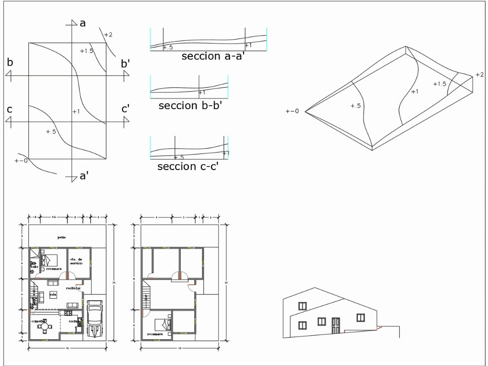 Cabin in AutoCAD | Download CAD free (146.61 KB) | Bibliocad