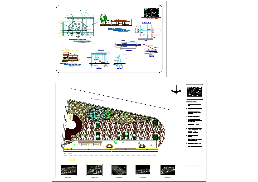 Parque en AutoCAD | Descargar CAD (6.53 MB) | Bibliocad
