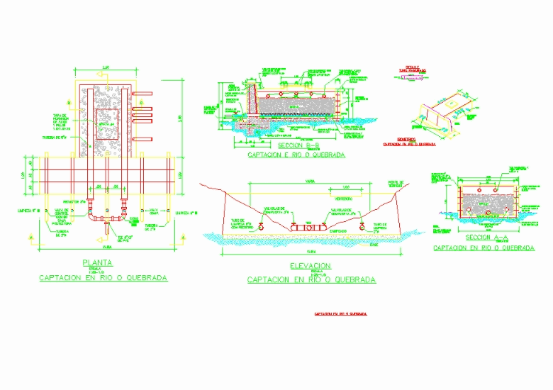 Water intake in AutoCAD | CAD download (4.16 MB) | Bibliocad