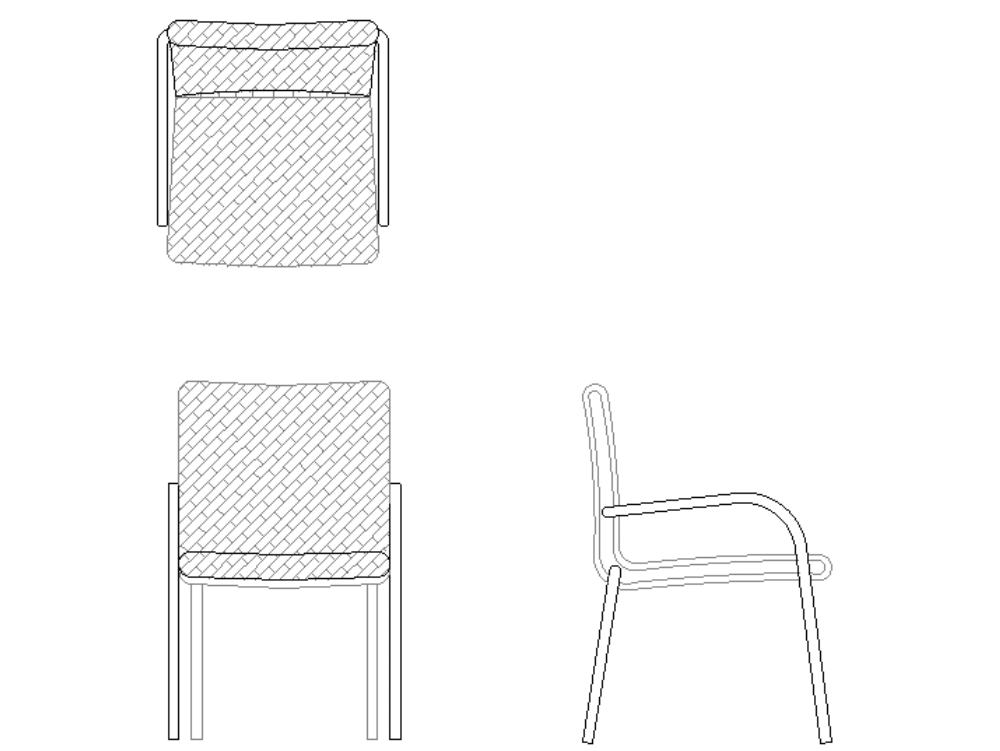 Chair in AutoCAD | Download CAD free (12.17 KB) | Bibliocad