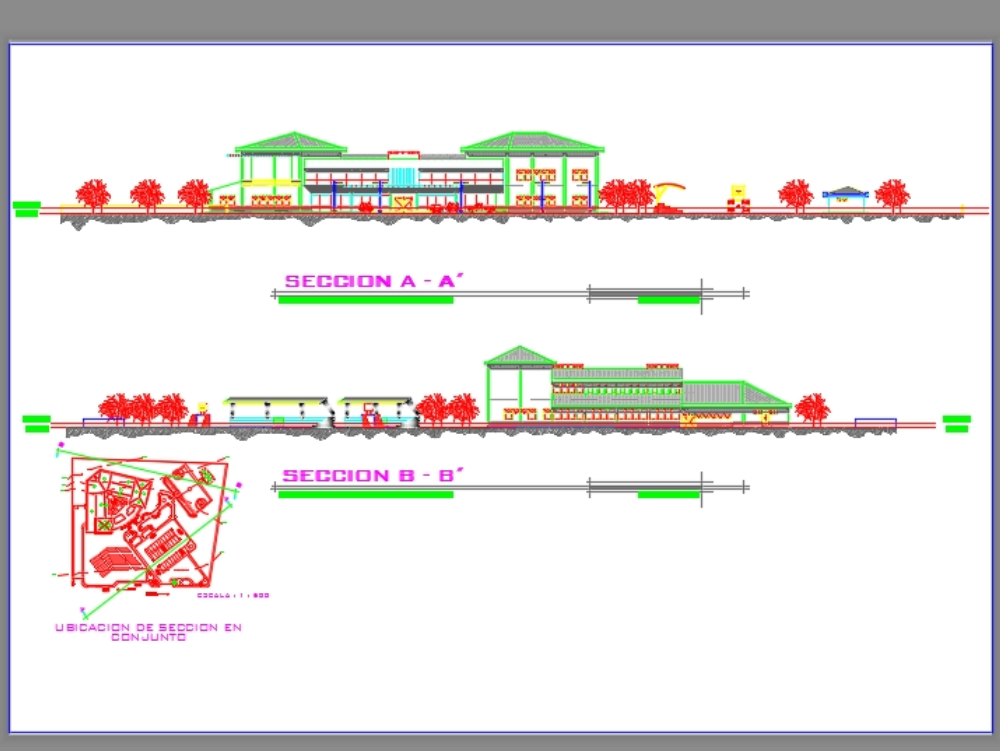 Training Center In AutoCAD CAD Download 5 01 MB Bibliocad
