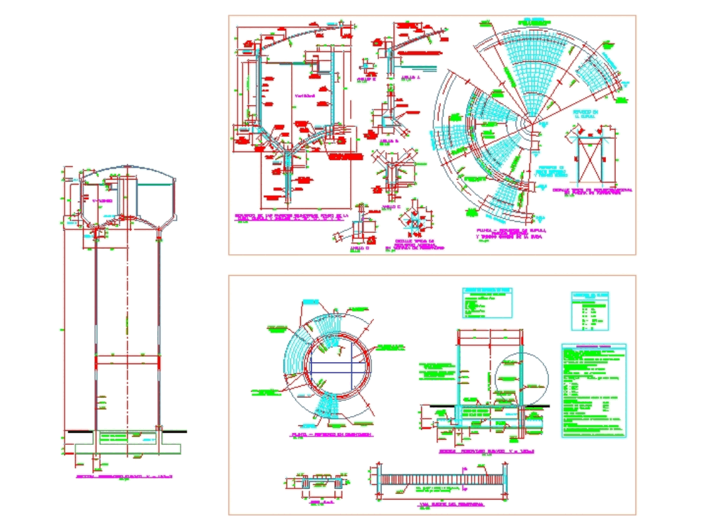 Reservorio en AutoCAD | Descargar CAD (173.58 KB) | Bibliocad