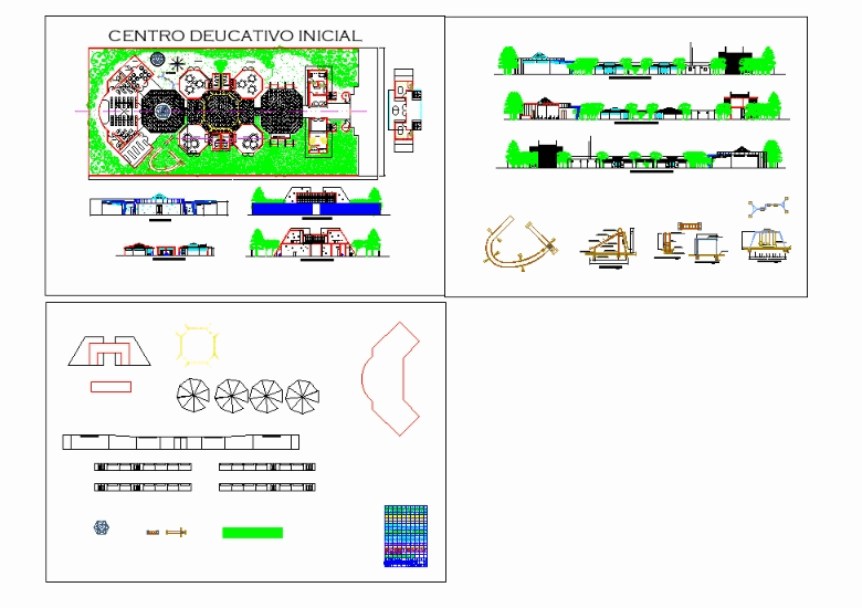 Kinder garden in AutoCAD | CAD download (1.88 MB) | Bibliocad