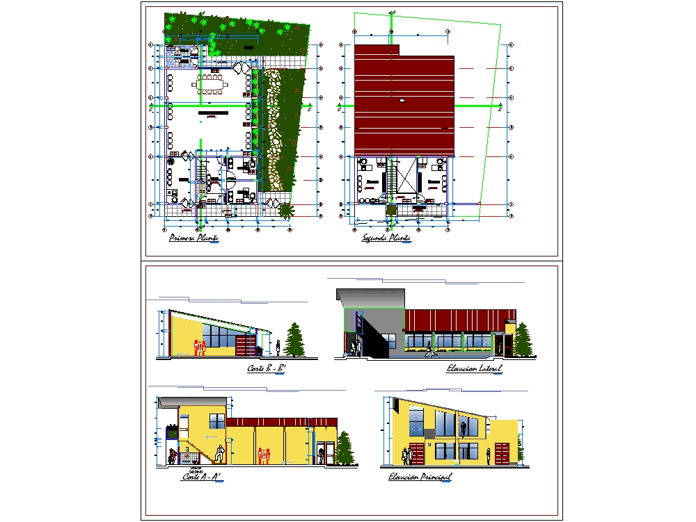 Local comunal en AutoCAD | Descargar CAD (1002.71 KB) | Bibliocad