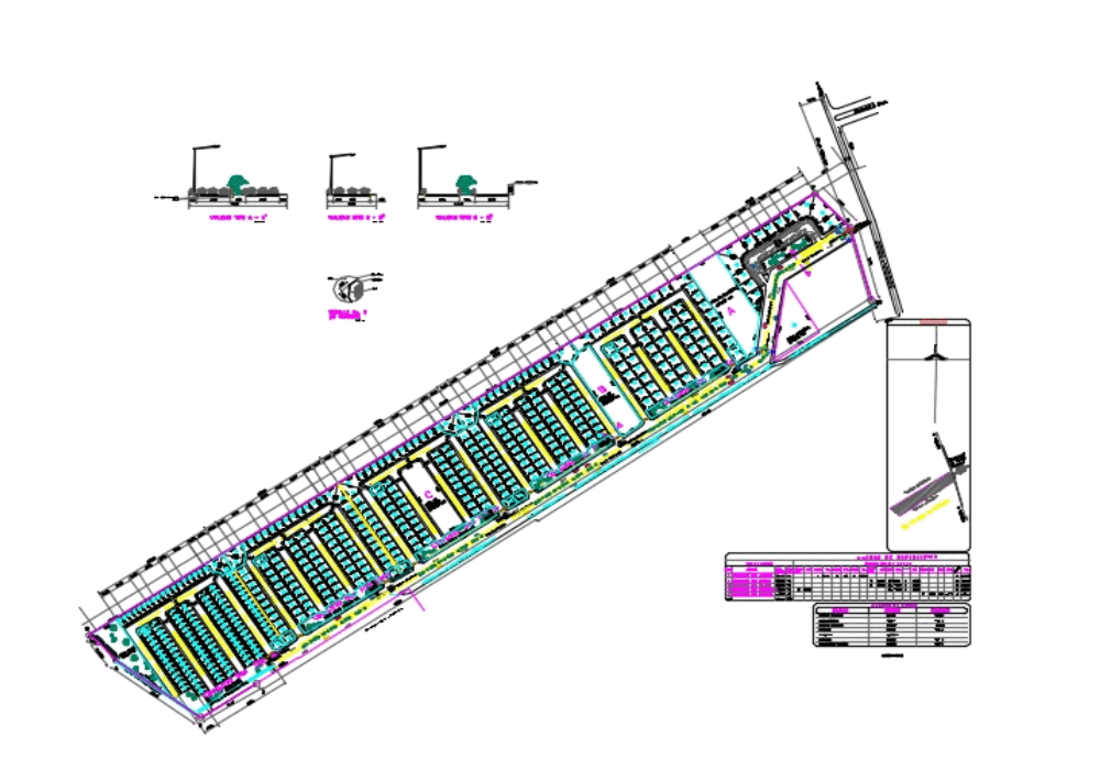Plot plan - pachuca; méxico in AutoCAD | CAD (834.7 KB) | Bibliocad