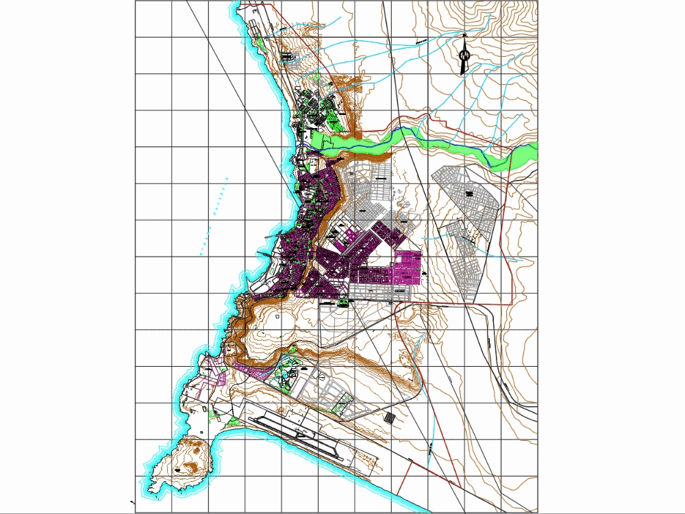 Ciudad de ilo (moquegua) peru en AutoCAD | CAD (4.16 MB) | Bibliocad