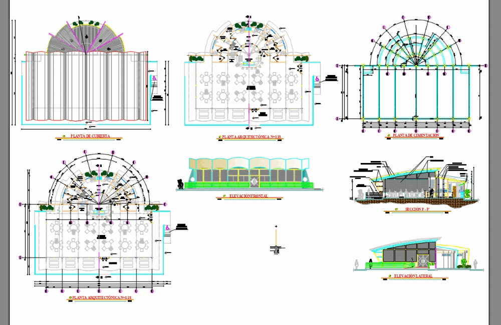 Bar - dining room in AutoCAD | CAD download (1.36 MB) | Bibliocad