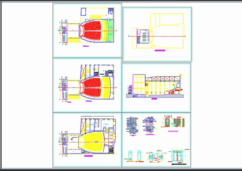 Teatro Em Autocad Baixar Cad 1 35 Mb Bibliocad